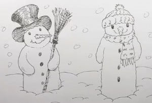 How to draw a snowman | Shoo Rayner