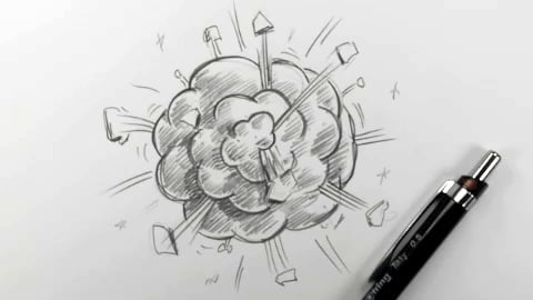 How to draw an explosion! – Shoo Rayner