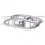 How to draw a World War 1 Tank | Shoo Rayner