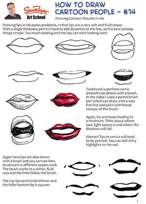 How-to-draw-Cartoon-Mouths-in-Ink – Shoo Rayner