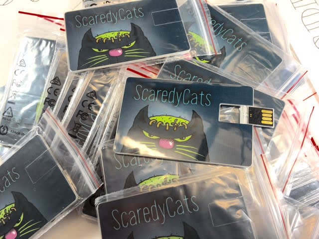 Scaredy Cats Flash Drives | Shoo Rayner Drawing