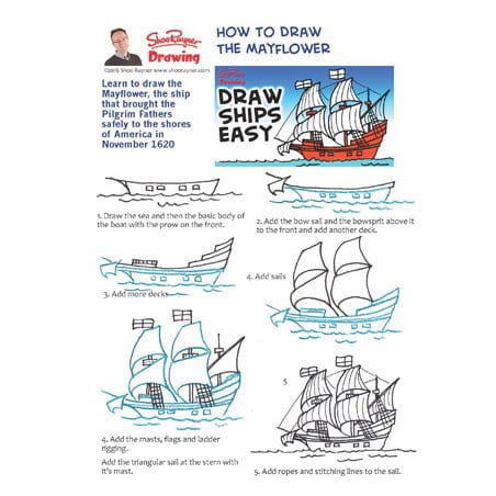 How to Draw the Mayflower Step By Step – Shoo Rayner