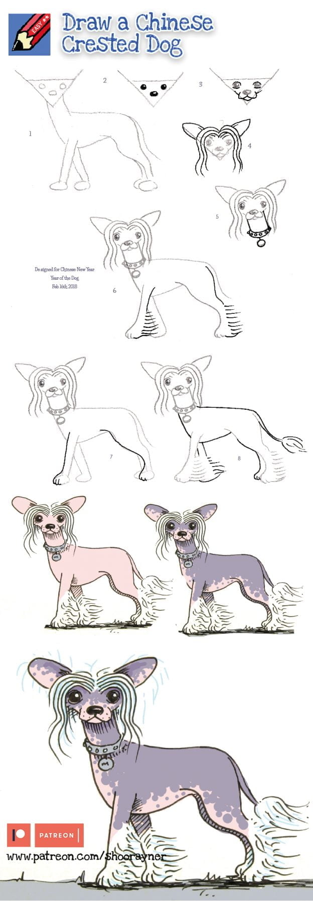 How to draw the Chinese Year of the Dog – Shoo Rayner