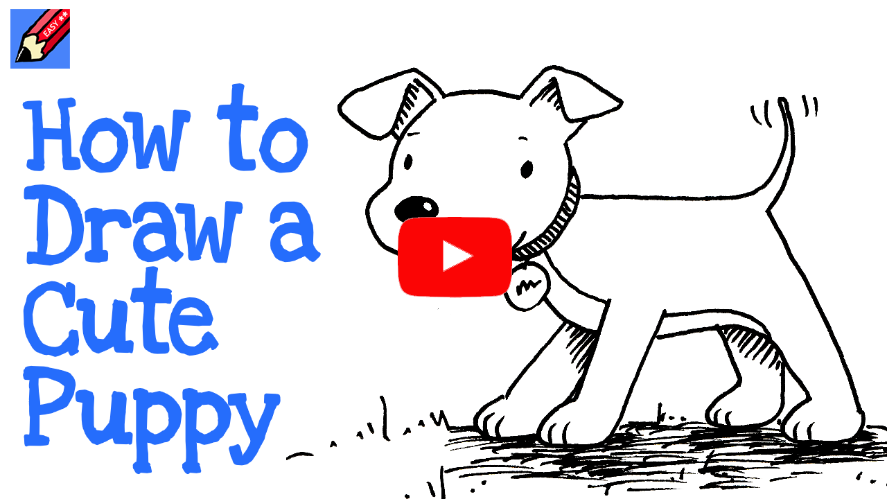 How to draw a cute puppy – Shoo Rayner