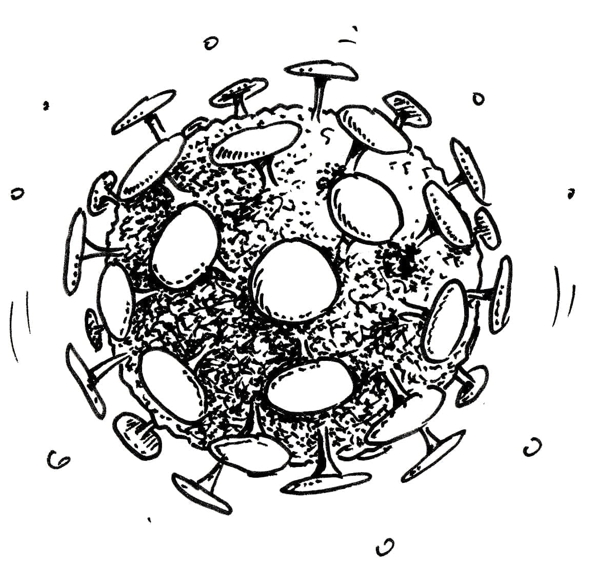 How to draw and paint the Corona Virus – Shoo Rayner