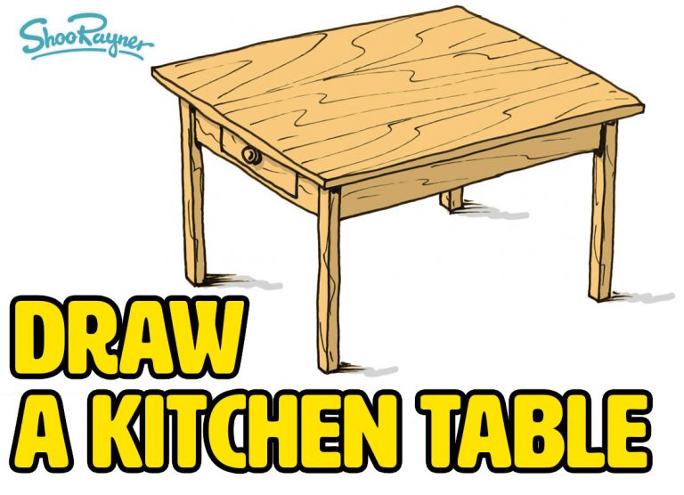 How to draw a table with easy step by step instructions – Shoo Rayner
