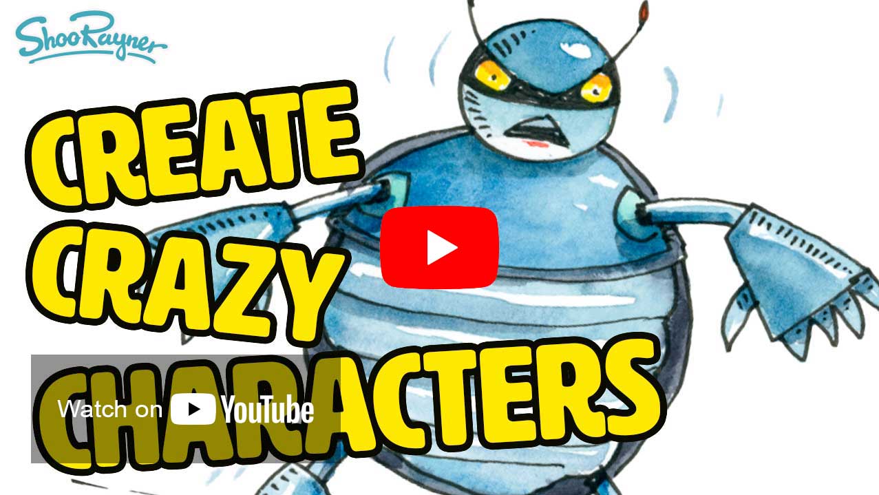 Create Characters by looking at real life animals and insects – Shoo Rayner