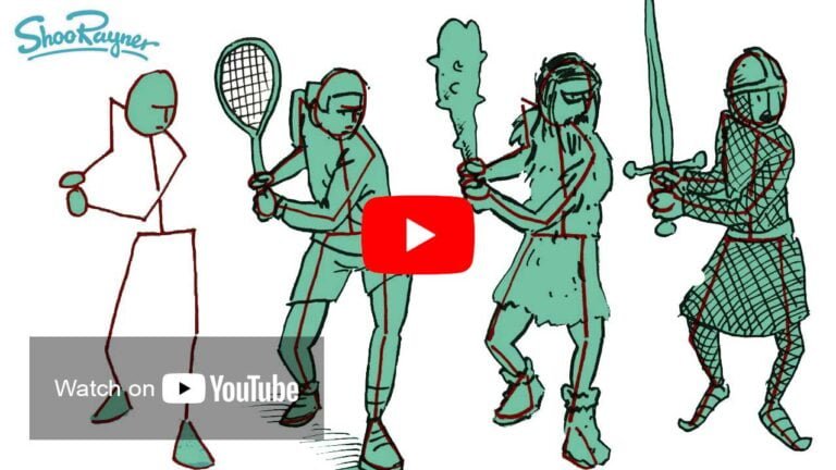 Draw action poses from simple stick figures – Here’s how for all ...